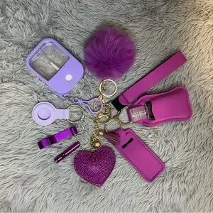 Accessories | 1pcs Purple Safety Keychain Set | Poshmark